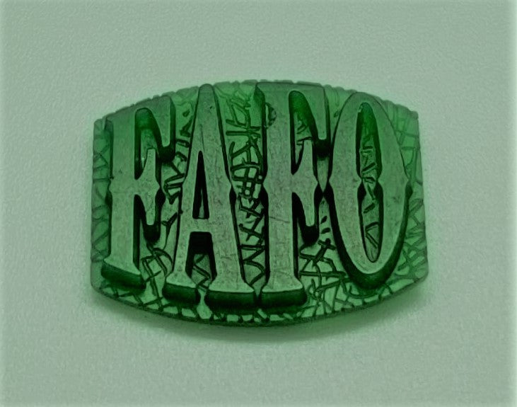 FAFO 4-Letter Ring – Big Joes Biker Rings
