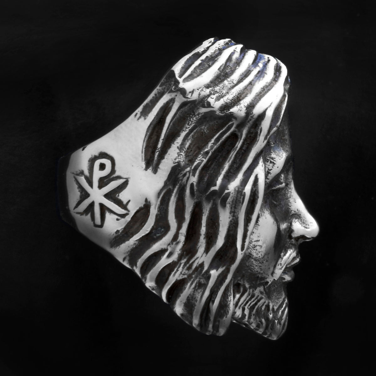Jesus of Nazareth Ring – Big Joes Biker Rings