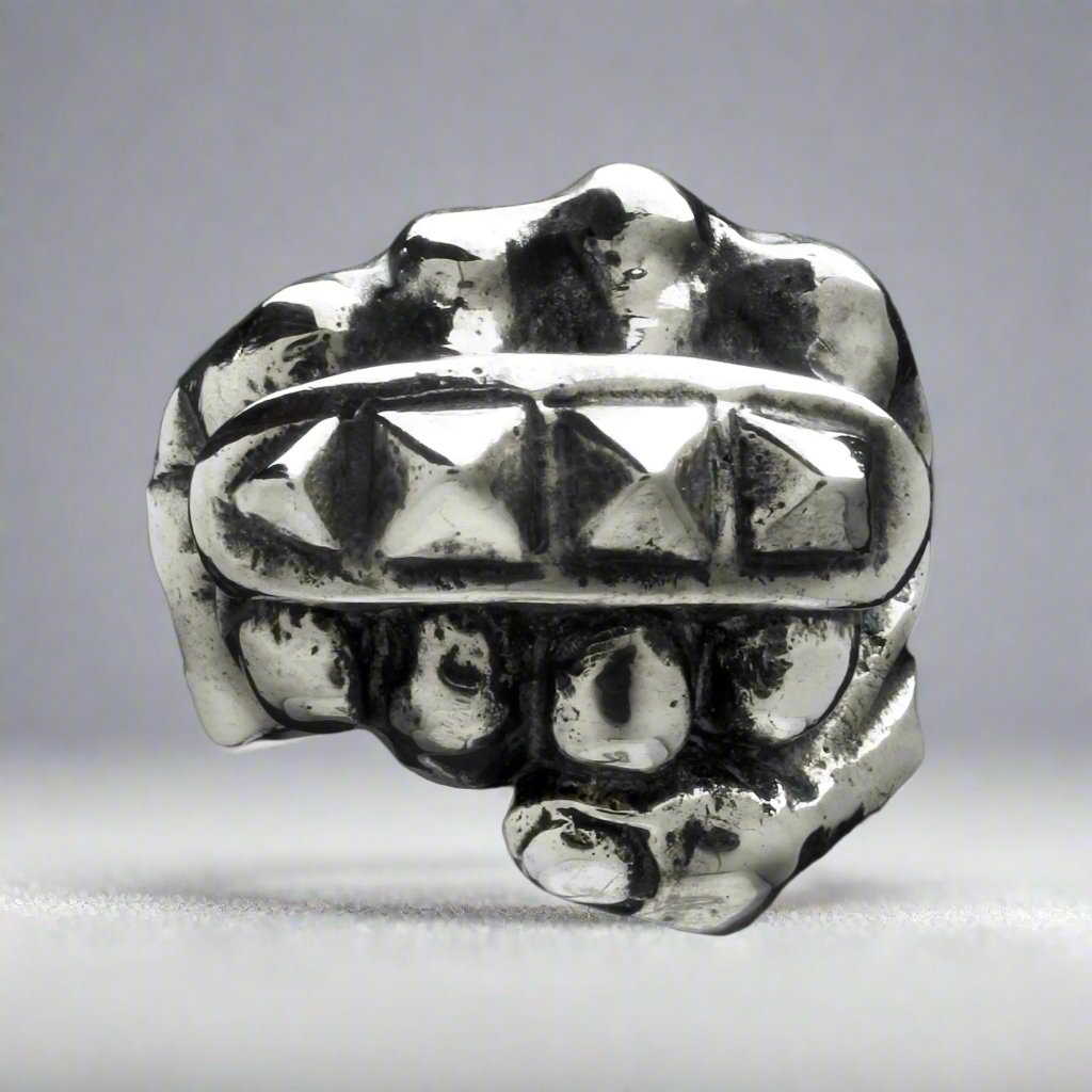 Knuckle Duster Fist Ring – Big Joes Biker Rings